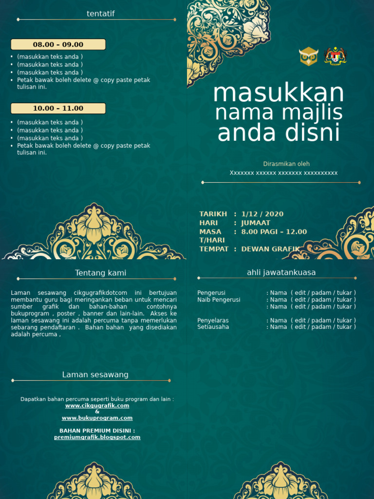 Buku Program Tema Klasik (Cikgugrafikdotcom) | PDF
