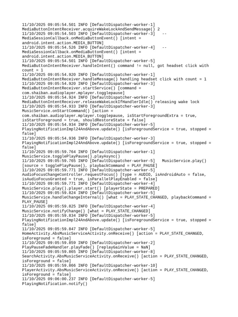 Muzio Log Internal 2025-10-11 | PDF | Digital Technology | Mp3