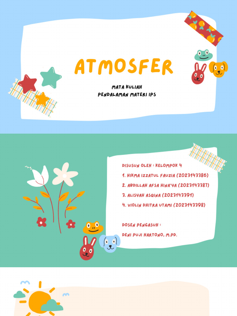 Materi Atmosfer Kelompok 4 | PDF