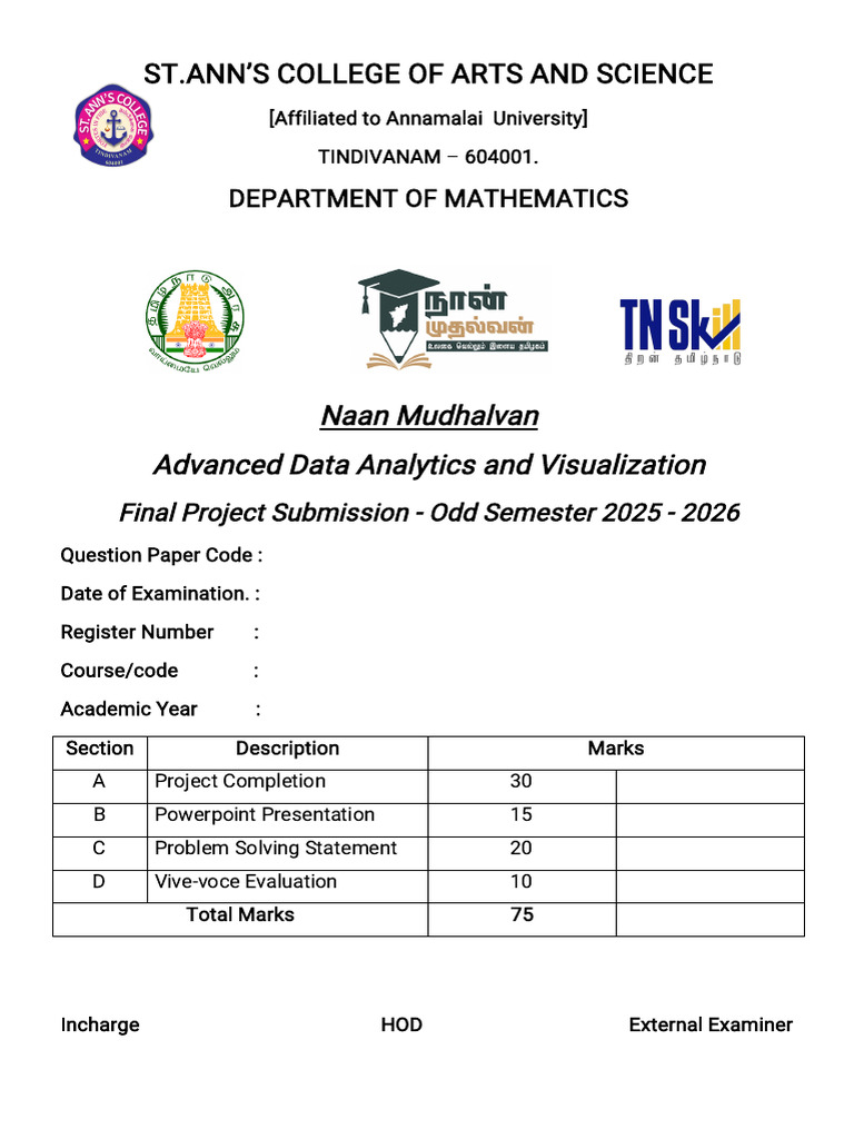 New Nan Mudhalvan Front Page III | PDF