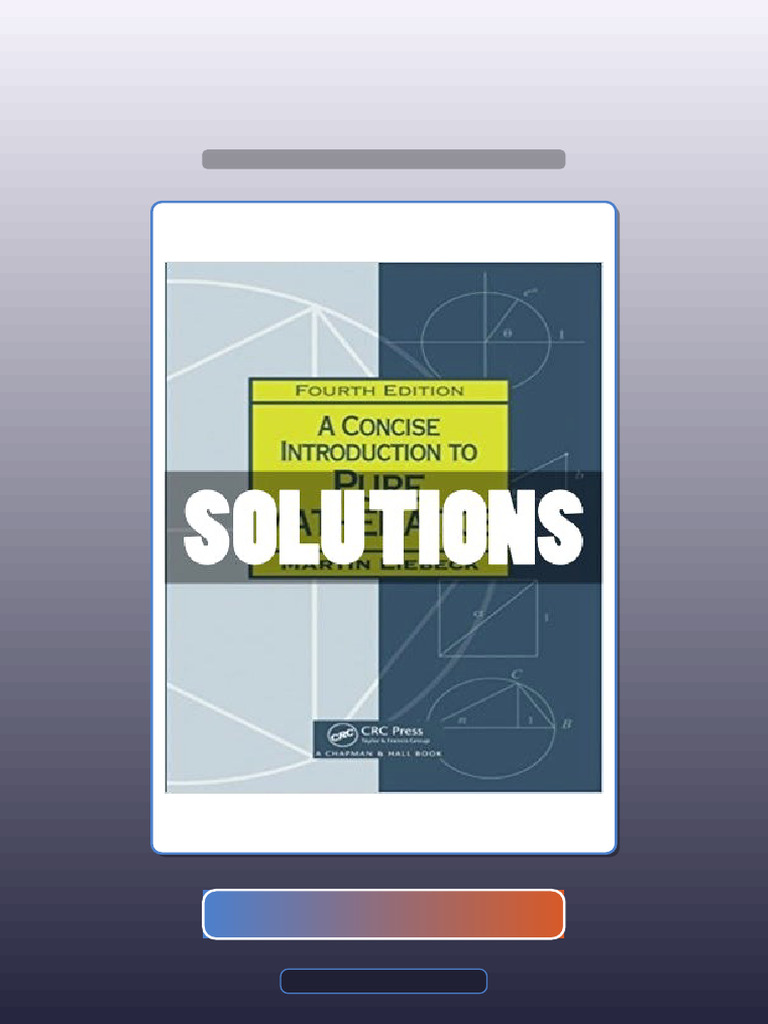 Ultimate Bundle Concise Introduction to Pure Mathematics 4th Edition ...