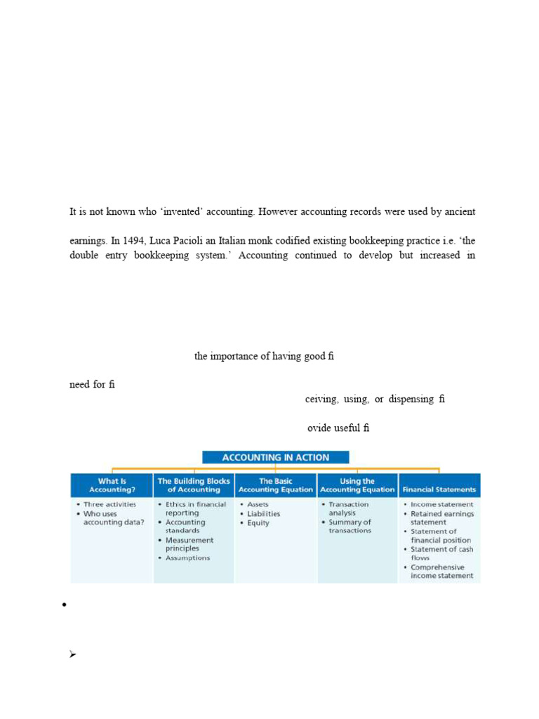 FA I Chapter 1 Accounting in Action | PDF | Equity (Finance ...