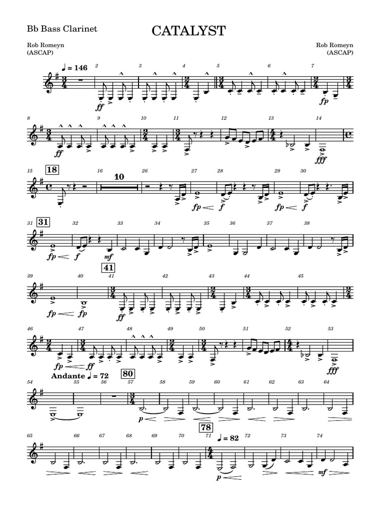 Catalyst Full-Bb Bass Clarinet | PDF