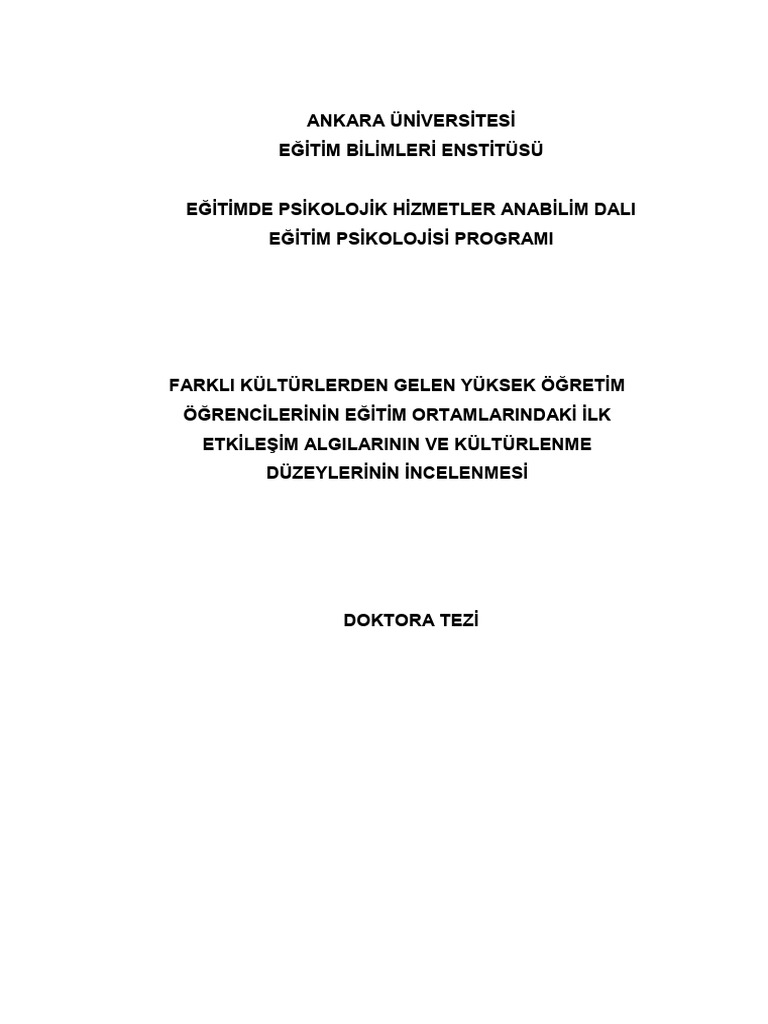 Ramin Aliyev Kulturlerarasi Etkilesim Algisi Olcegi Toad | PDF