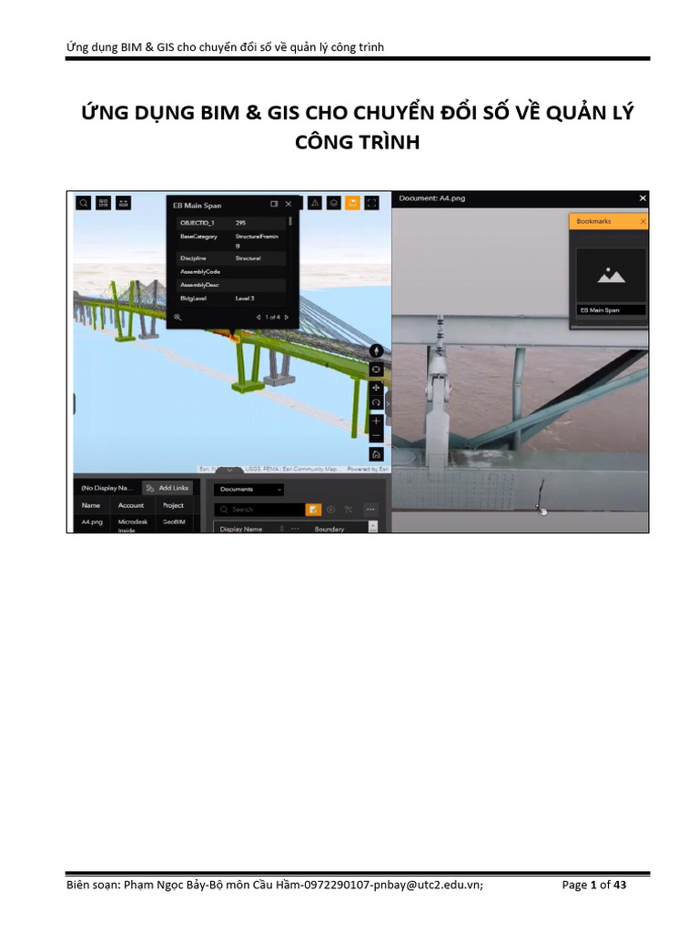 202210-PNBAY-Ung Dung BIM Va GIS Cho Chuyen Doi So Ve Quan Ly Cong Trinh-V2 | PDF