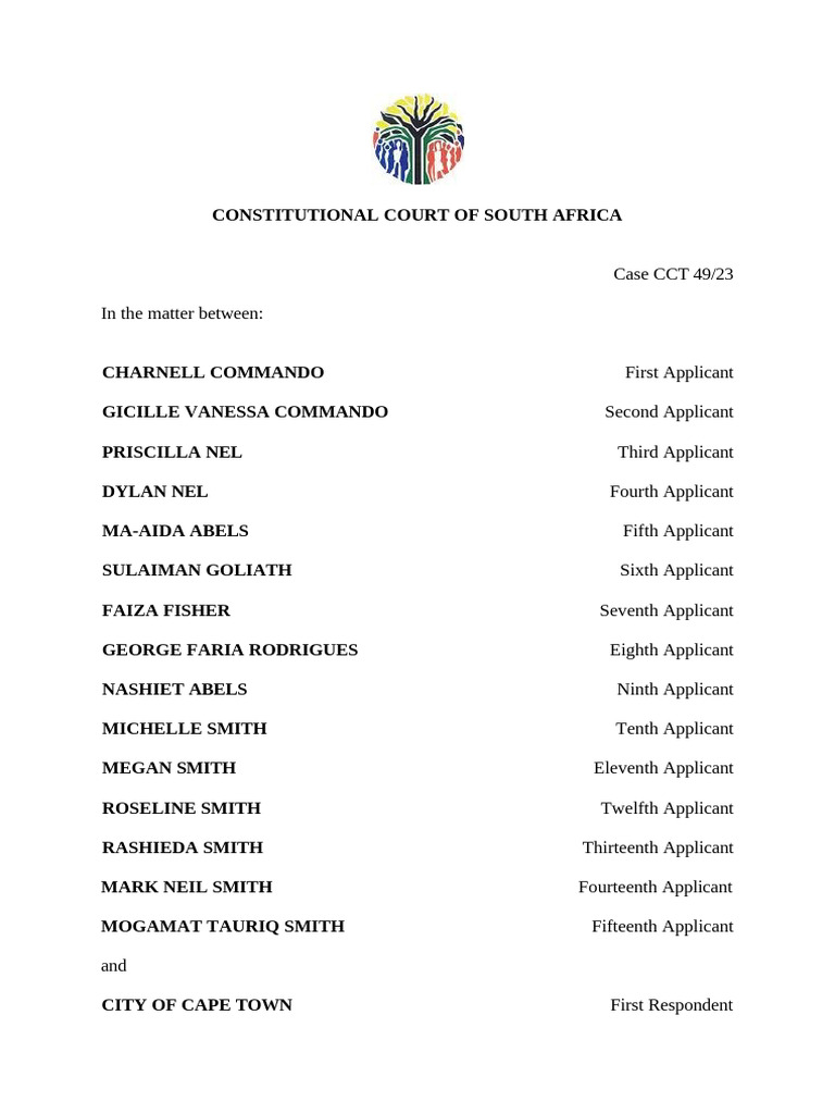 AbM Judgement Cape Town | PDF | High Court Of Australia | Justice