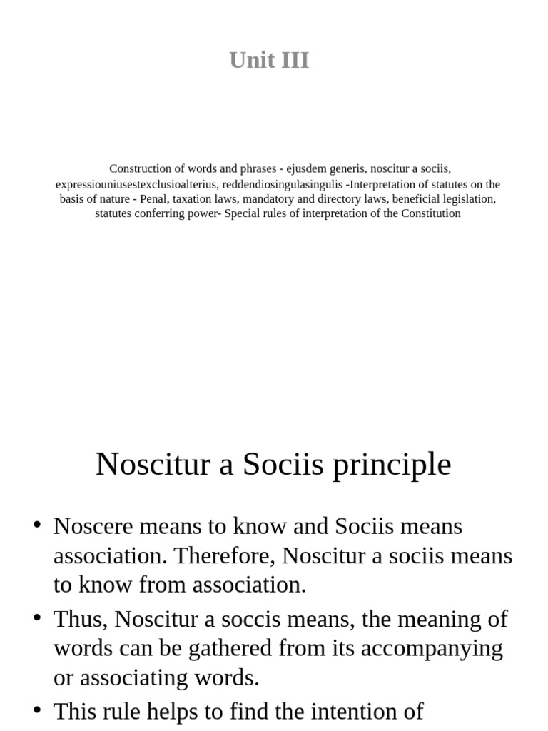 Module 3 | PDF | Statutory Interpretation | Constitution