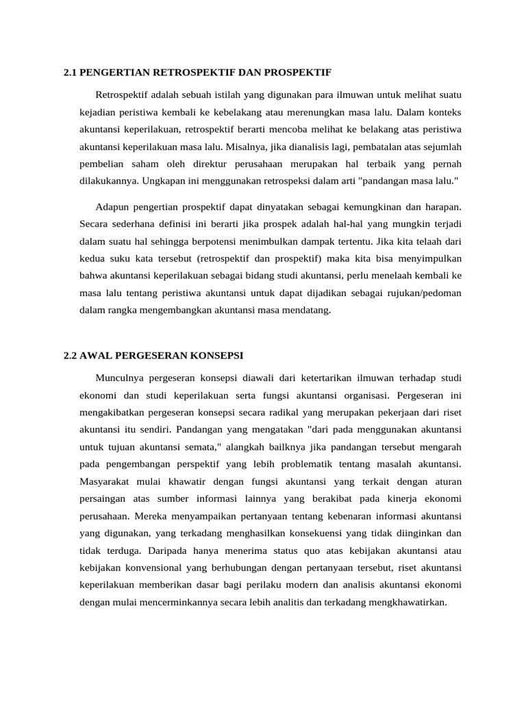 Pengertian Retrospektif Dan Prospektif | PDF