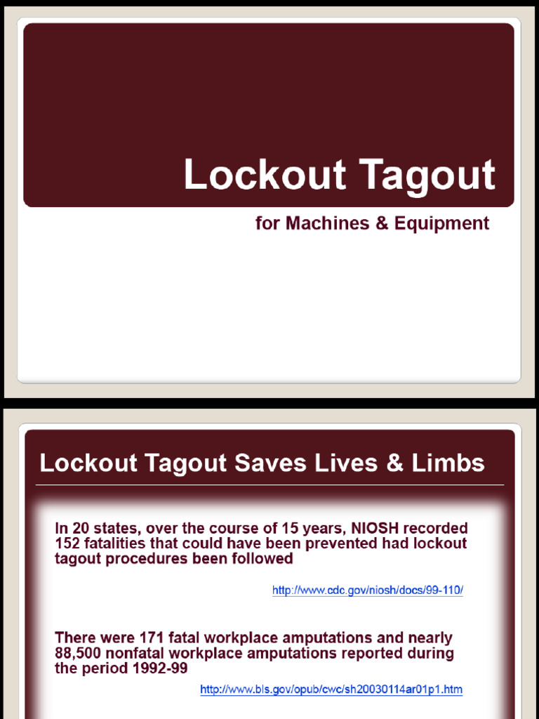 Lockout Tagout Basic Training Pdf