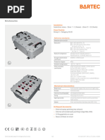 BARTEC EJB UL Enclosure Specifications | PDF | Electrical Connector ...