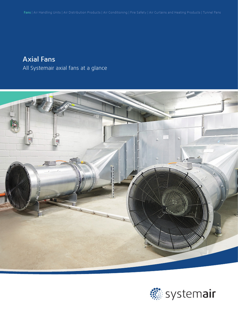 Systemair Axial Fans Overview | PDF | Mechanical Engineering
