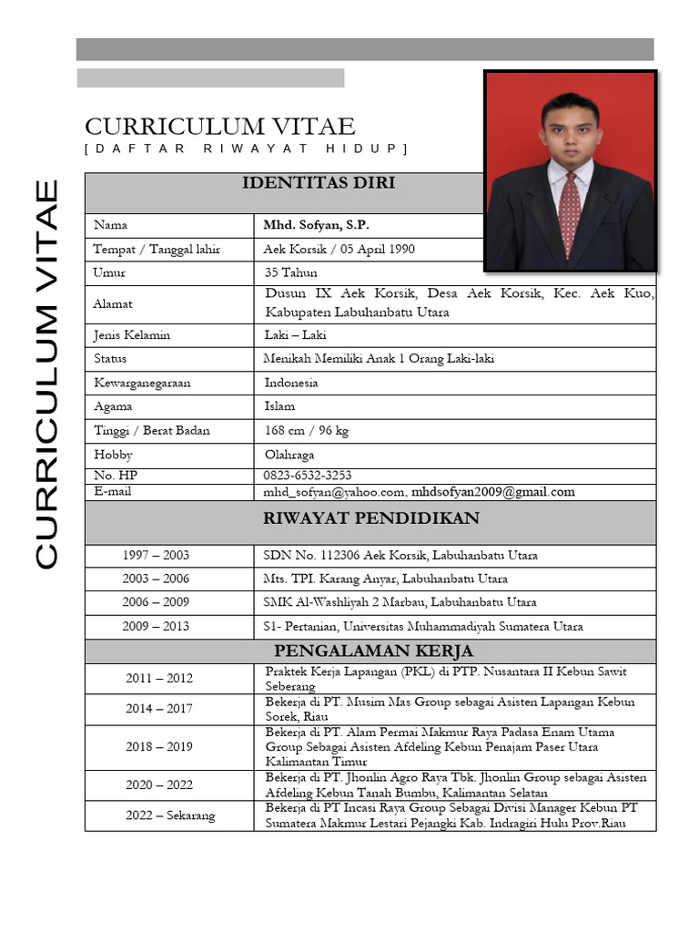 CV Mhd. Sofyan, S.P. | PDF