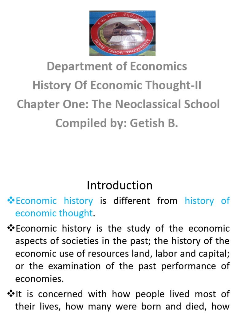 HoET Chap-1 | PDF | Neoclassical Economics | Economics