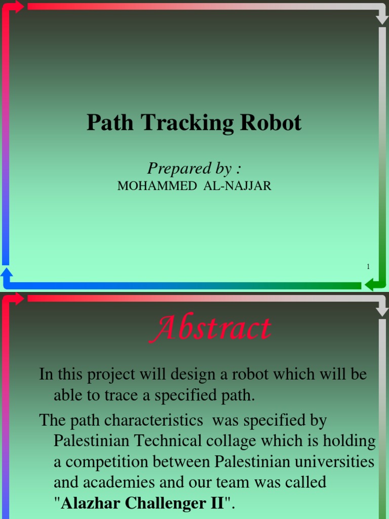 Path Tracking Robot: Prepared by | PDF | Sensor | Analog To Digital ...