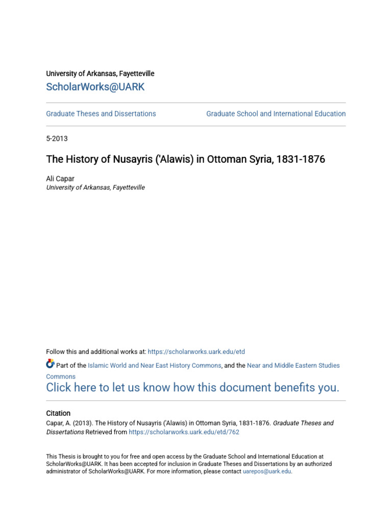 The History of Nusayris (Alawis) | PDF | Abrahamic Religions