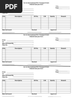Outgoing and Incoming Material Gate Pass | PDF