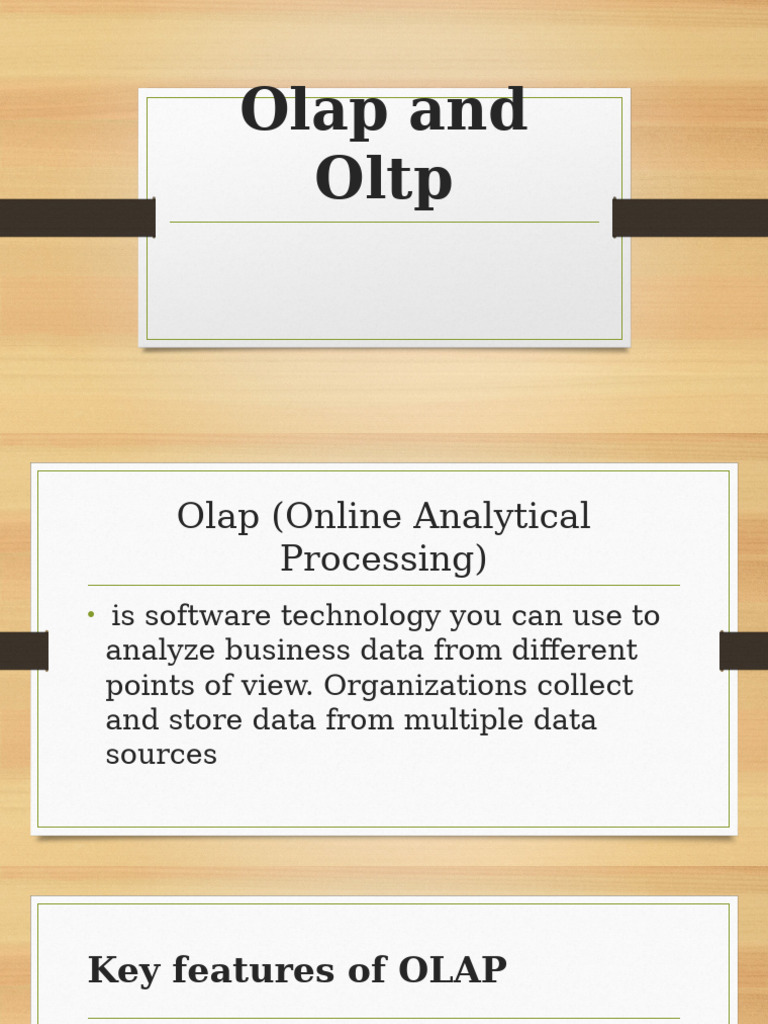Olap and Oltp | PDF