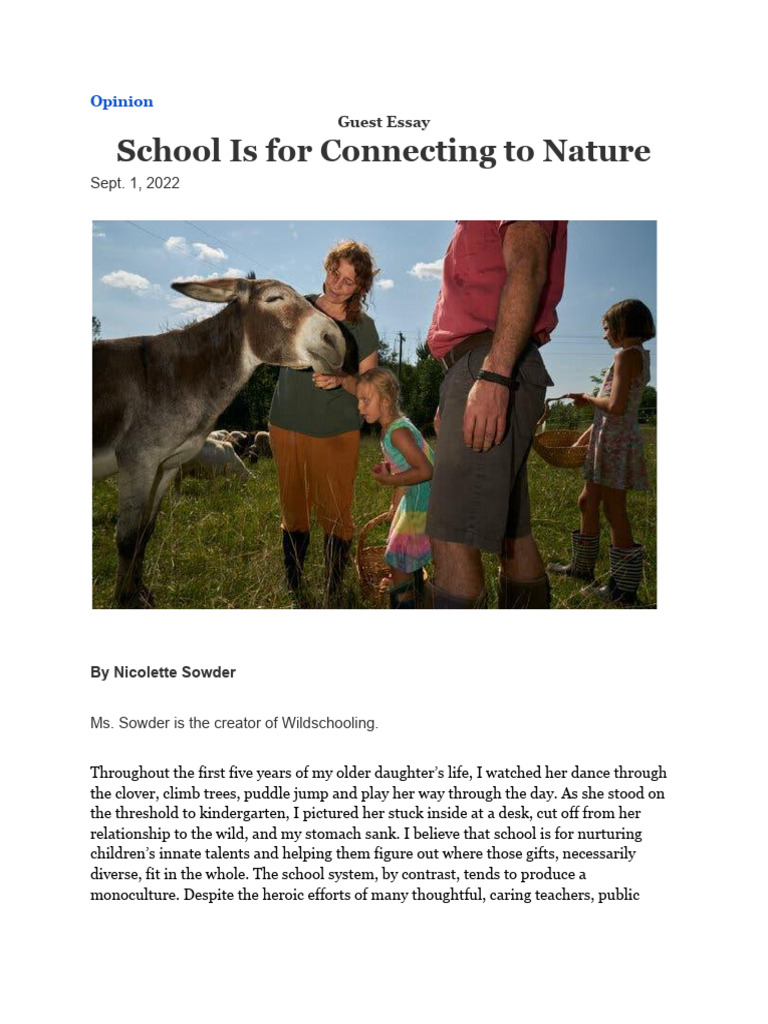 Embracing Wildschooling for Kids | PDF | Learning | Cognition