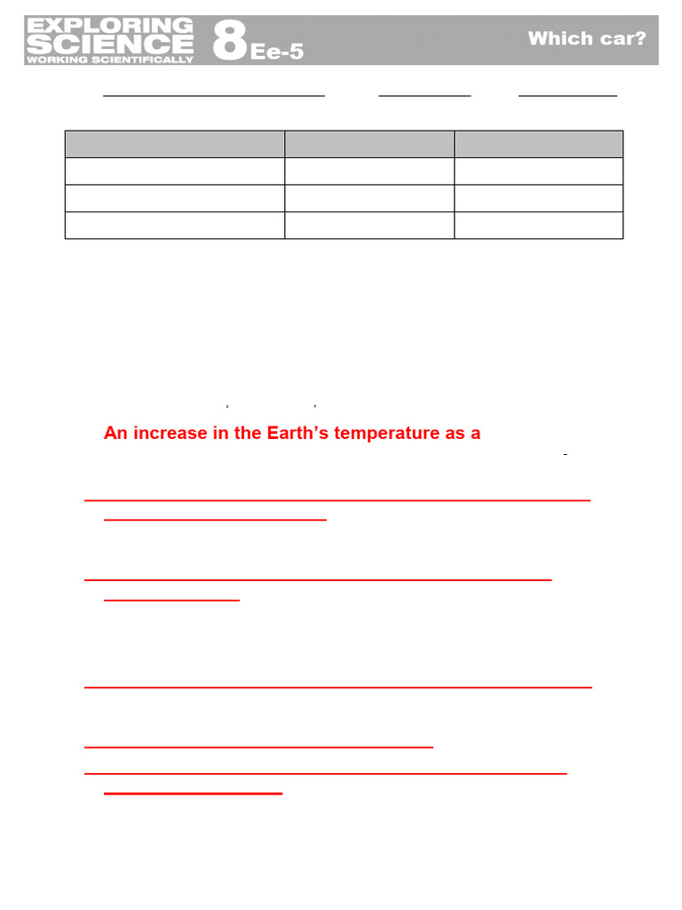 HW 3 Model Answers - 8ee5 - Which - Car | PDF | Climate Change | Car