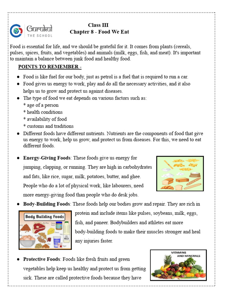 Types of Food for a Balanced Diet | PDF | Foods | Healthy Diet