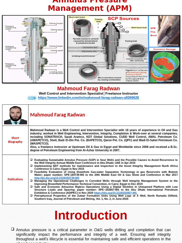 Annulus Pressure Management (APM) | PDF | Oil Well | Petroleum