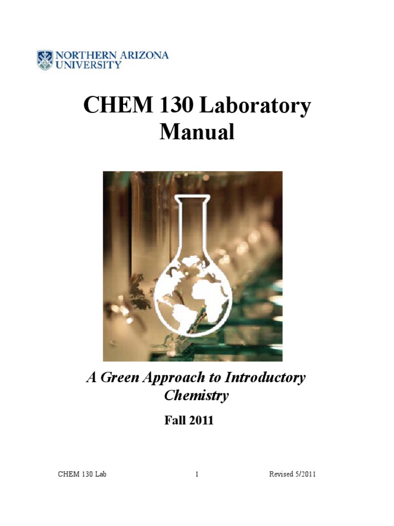 CHEM 130 Lab Manual Overview | PDF | Experiment | Chemistry