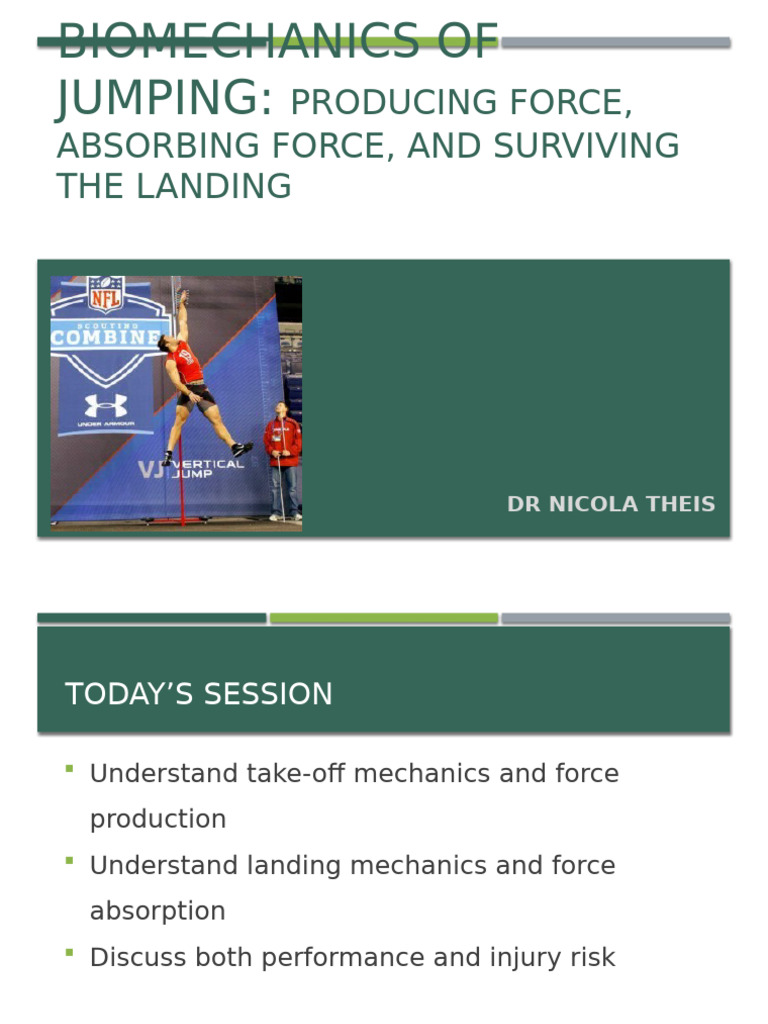 SP5040 Linear Kinetics of Jumping - 2025 | PDF | Force | Tendon
