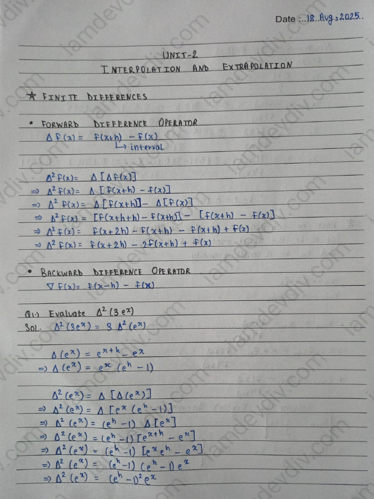 Interpolation and Extrapolation | PDF