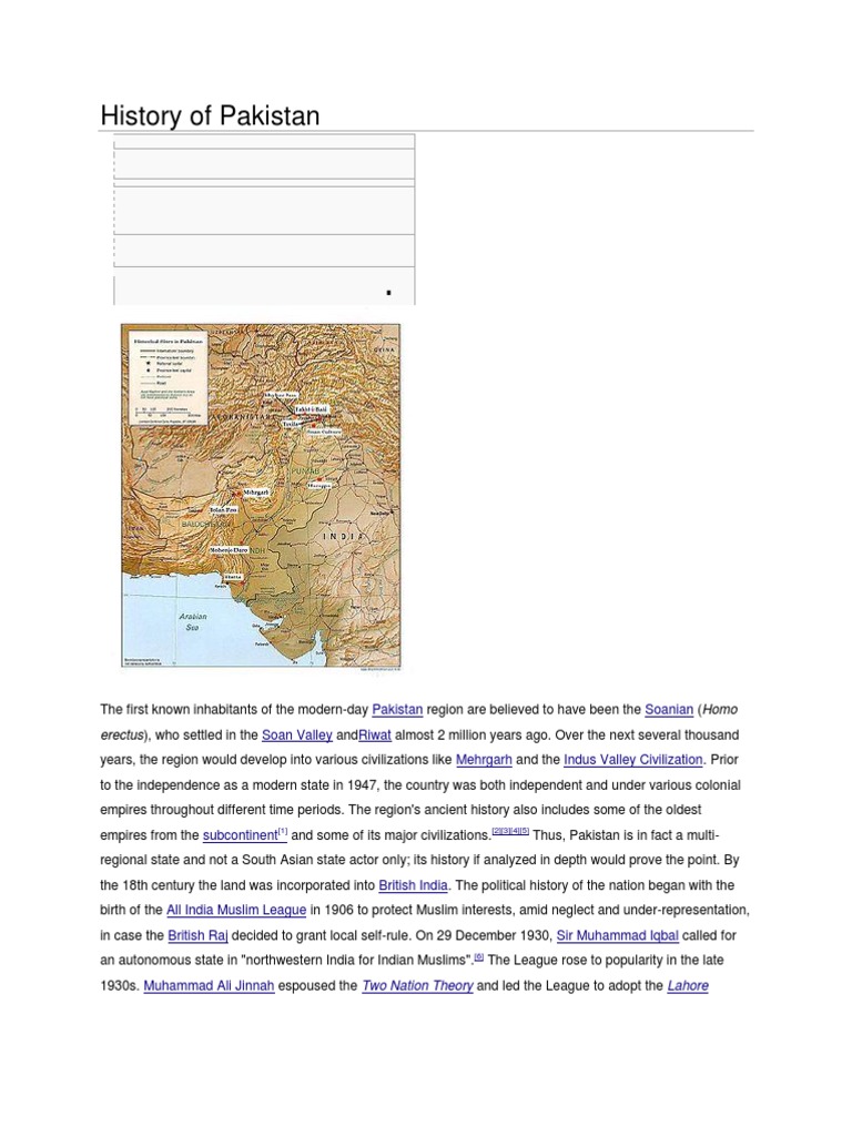 History of Pakistan | PDF | Mughal Empire | Pakistan Movement