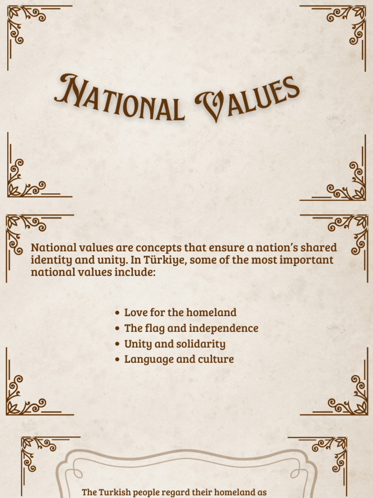 National Values and Heritage of Türkiye | PDF