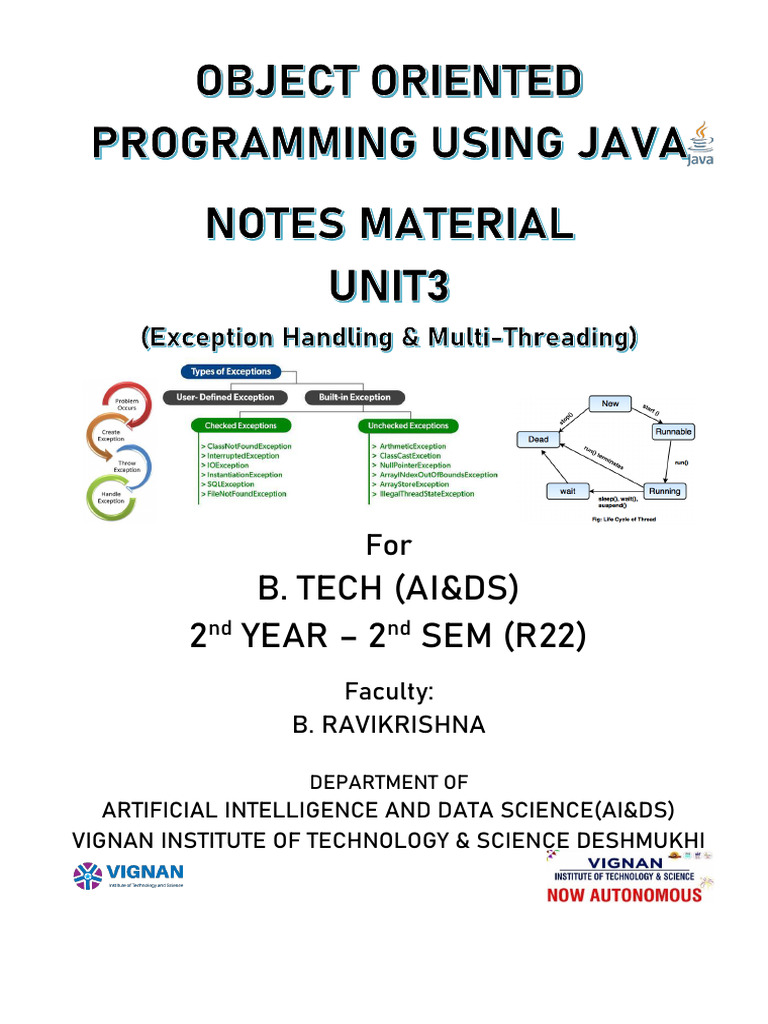College Notes | PDF | Object Oriented Programming | Computer Science
