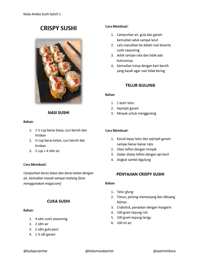 Crispy Sushi | PDF