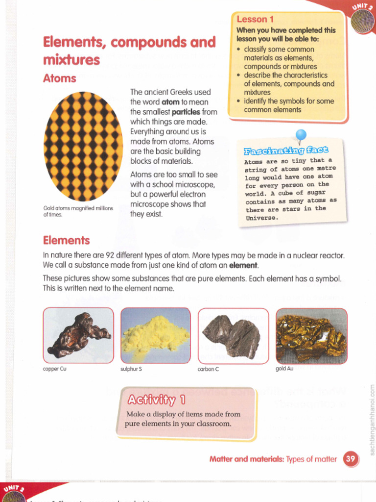 Types of Matter - Elements, Compounds and Mixtures Physical and ...
