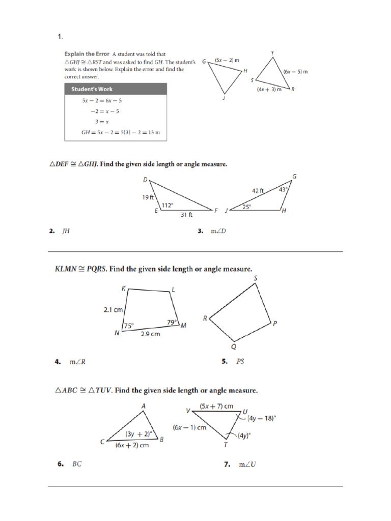 Geometry Problem Solutions and Answers | PDF