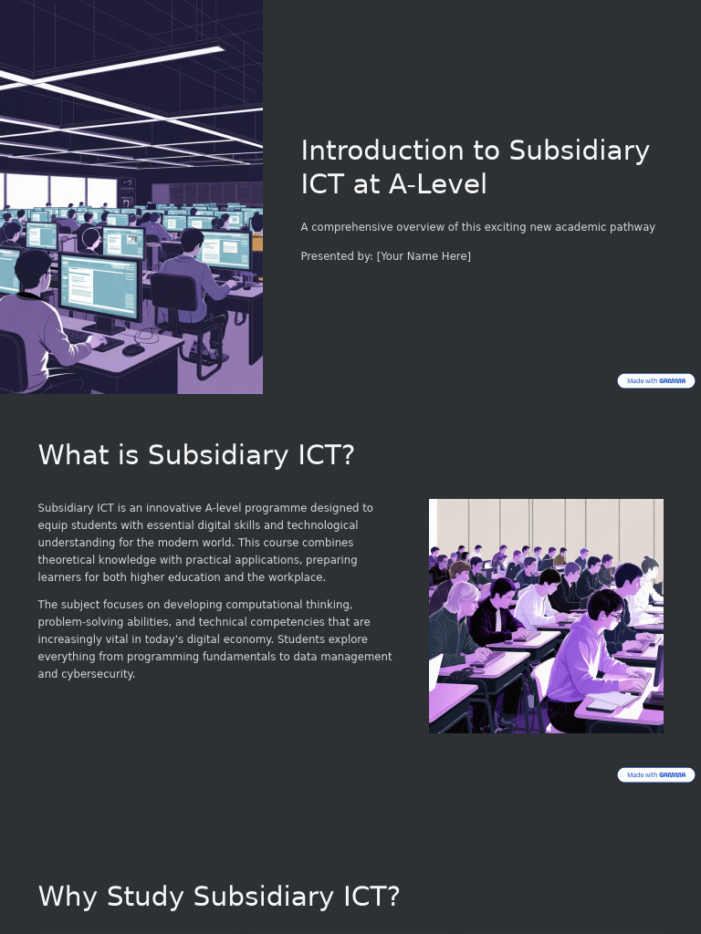 A-Level Subsidiary ICT Overview | PDF | Computer Programming ...