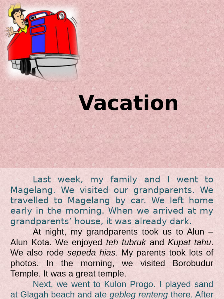 Vacation Past Tense | PDF | Semantic Units | Linguistics