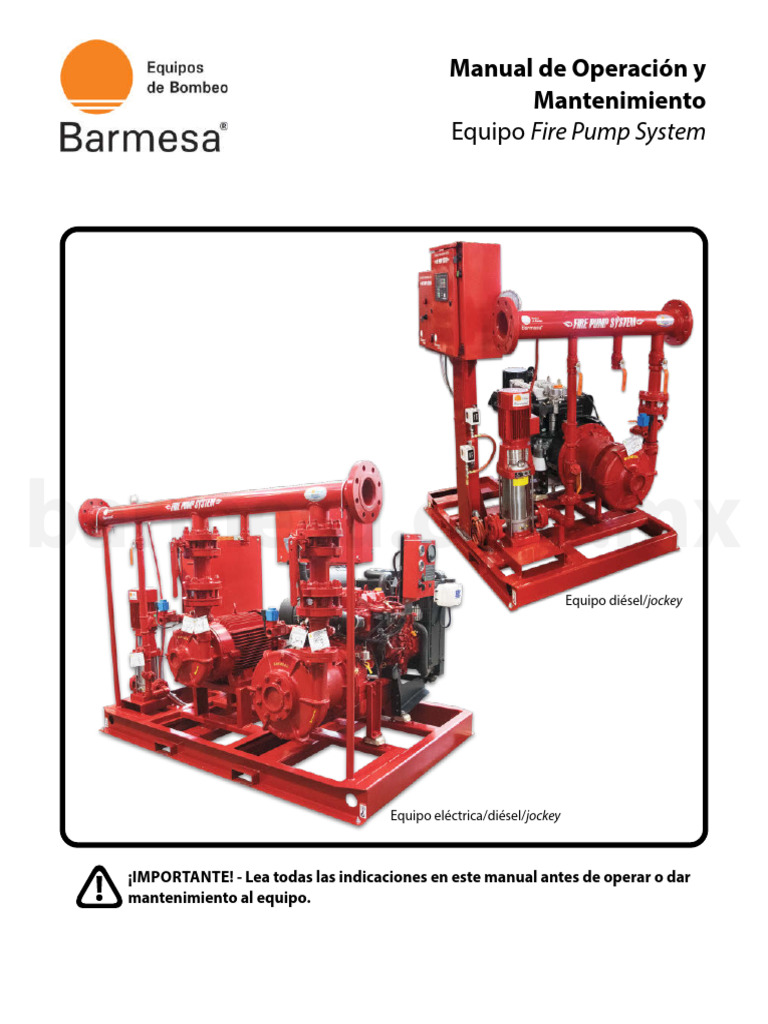 Manual de Mantenimiento de Fire Pump System | PDF | Bomba | Bomba
