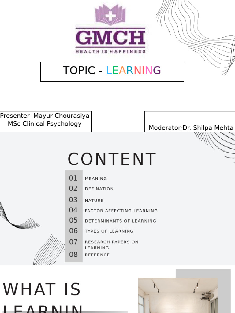 1 Cognitive Psychology PPT For Learning | PDF