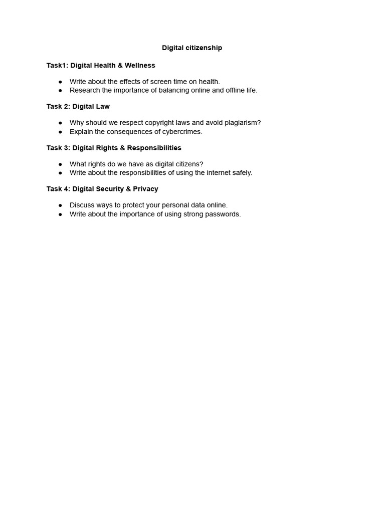 Guide to Digital Citizenship Essentials | PDF