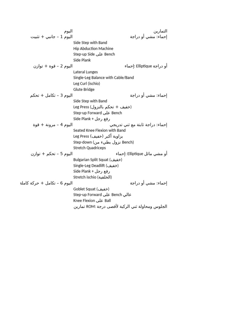 Programme Complet Rokba | PDF