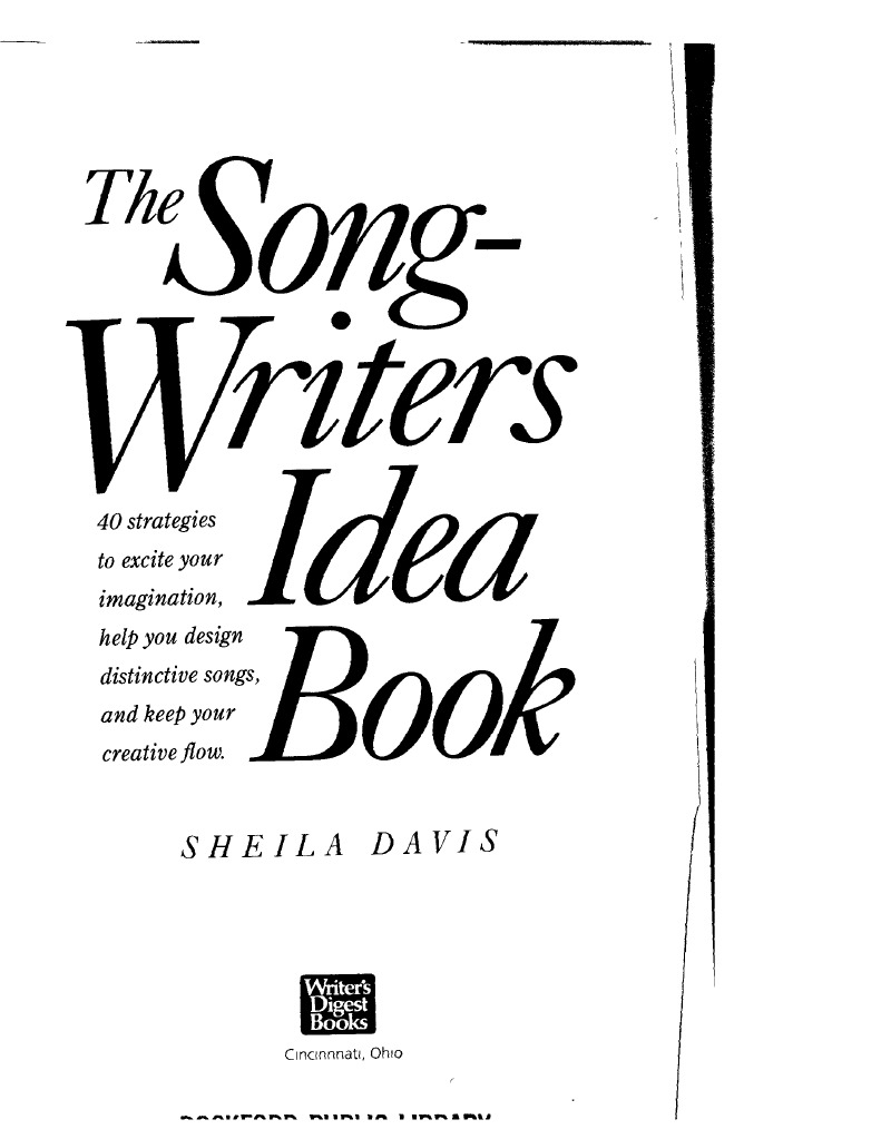 The Songwriters Idea Book | PDF