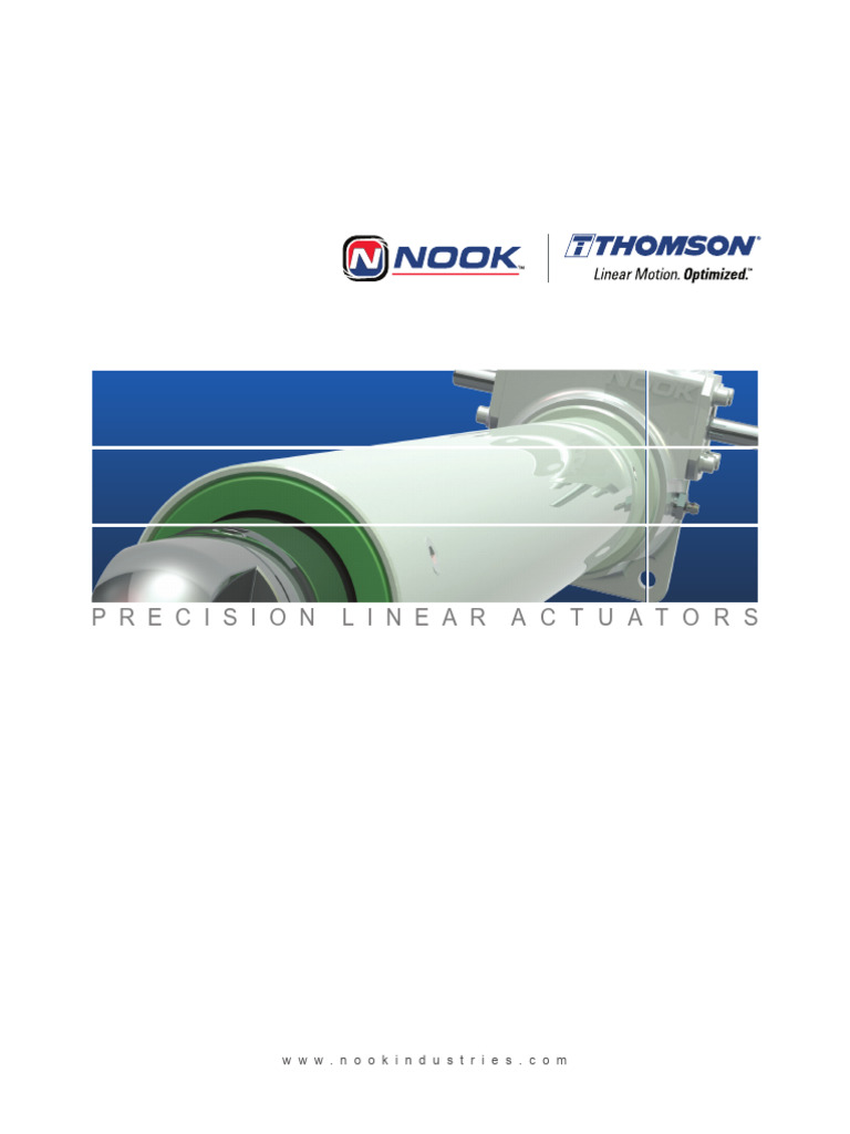 Nook/Thomson Precision Actuators Guide | PDF | Gear | Actuator