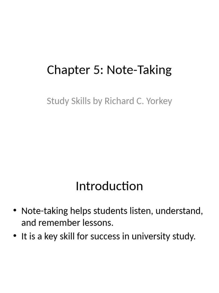 Effective Note-Taking Strategies | PDF
