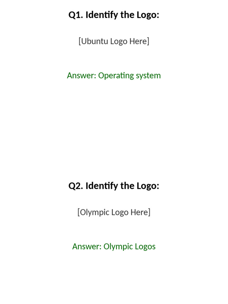 Logo Identification Quiz Answers | PDF | Companies
