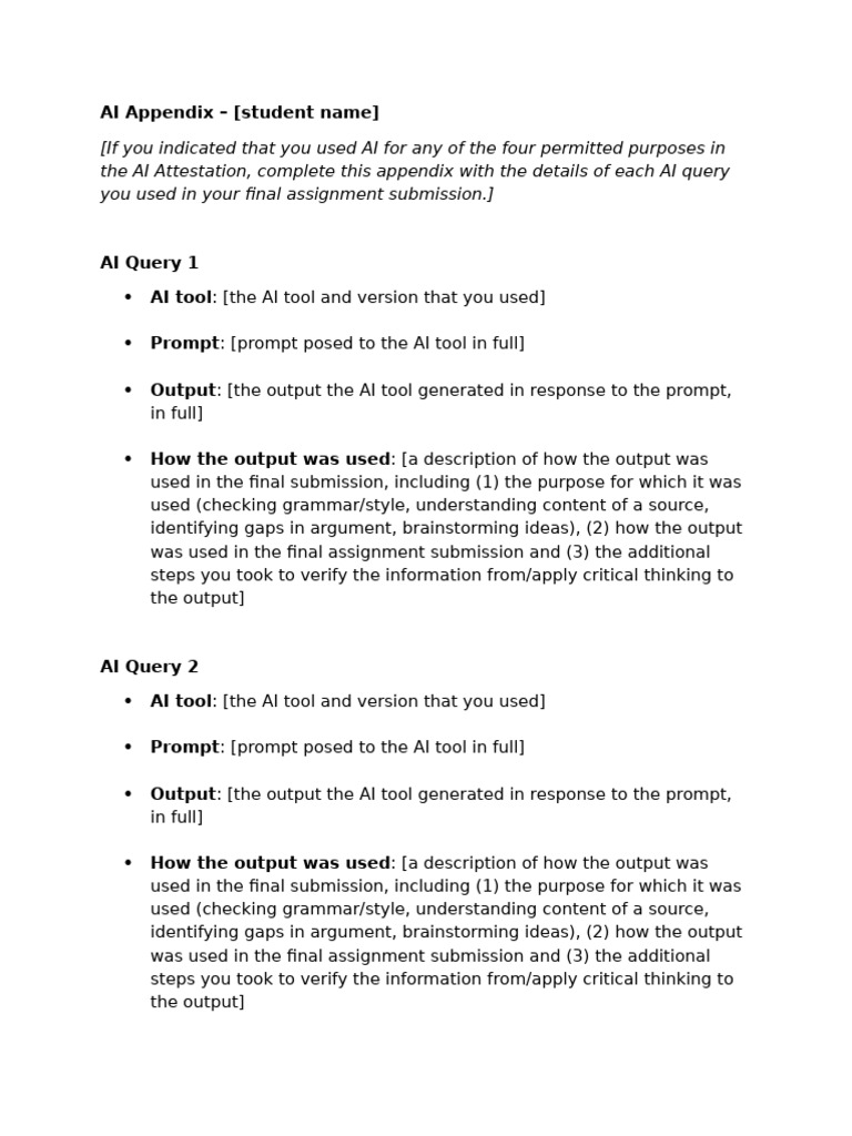 POLI 420 AI Appendix | PDF