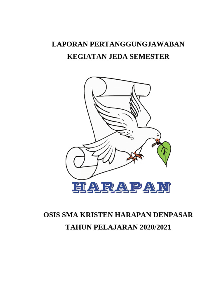 LPJ Kegiatan Jeda Semester OSIS 2021 | PDF