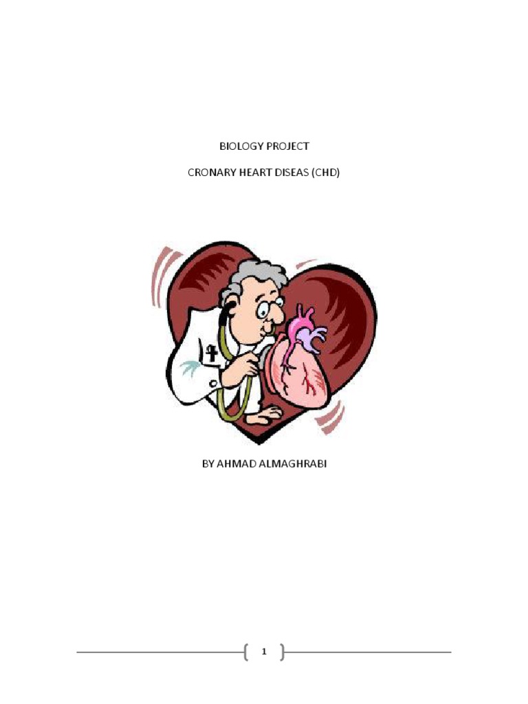 Biology Project Cronary Heart Diseas (CHD) | PDF | Coronary Artery ...