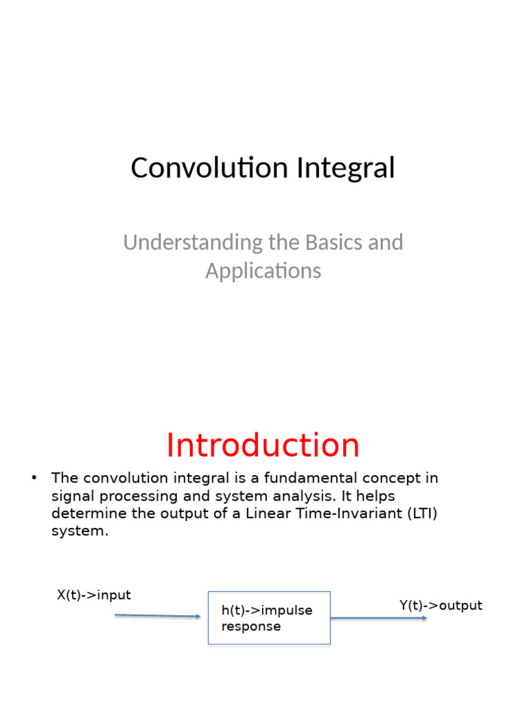 Convolution Integral Presentation | PDF