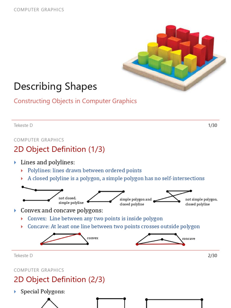 Lecture4 Describing Shapes | PDF | Color | Spline (Mathematics)