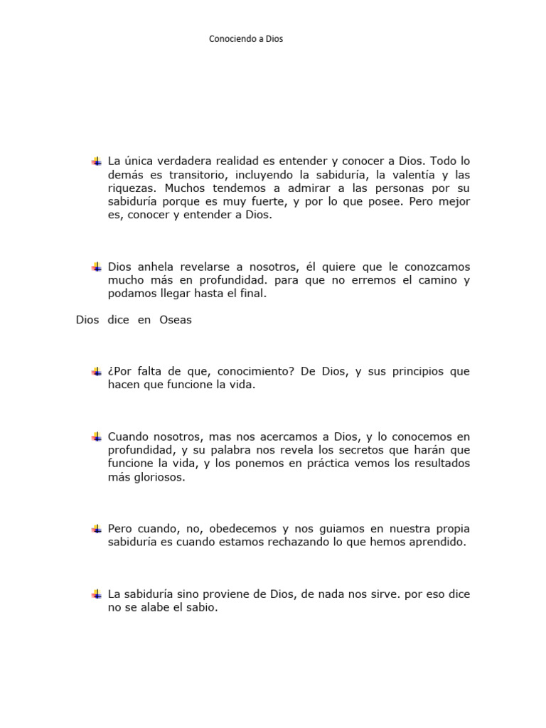 Conociendo A Dios | PDF | Dios | Sabiduría